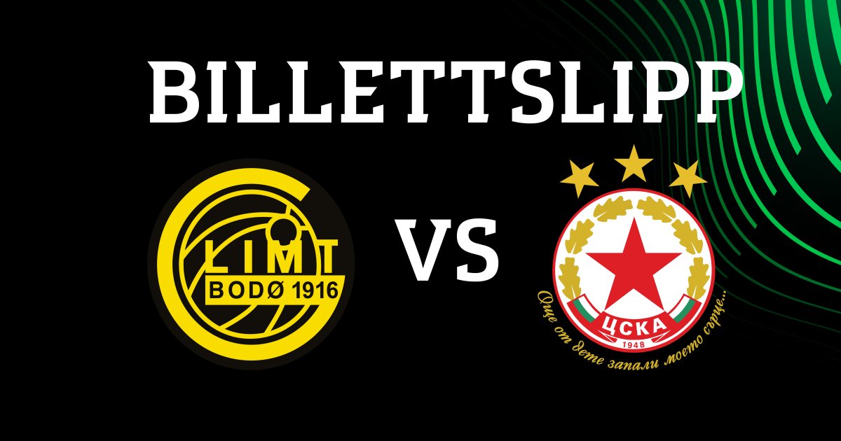 Sikre deg plass på den historiske kampen / Bodø/Glimt Sikre deg plass på den historiske kampen / Bodø/Glimt